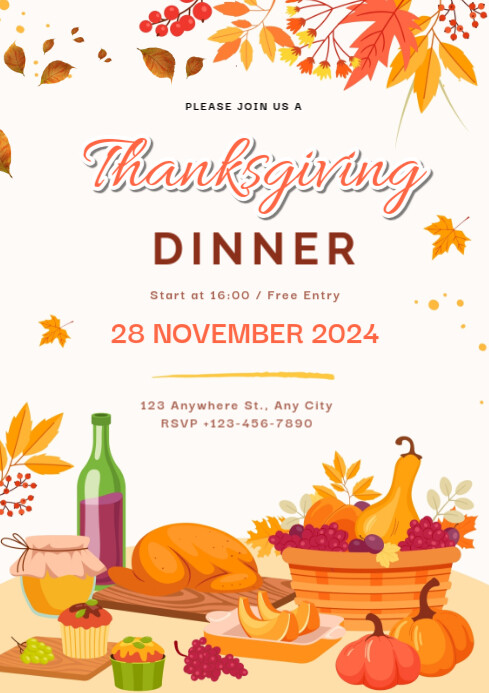 thanksgiving Template | PosterMyWall