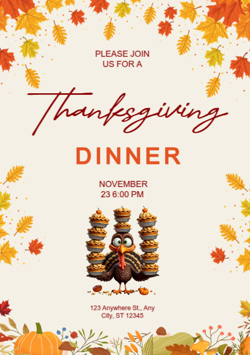 Thanksgiving Template | PosterMyWall