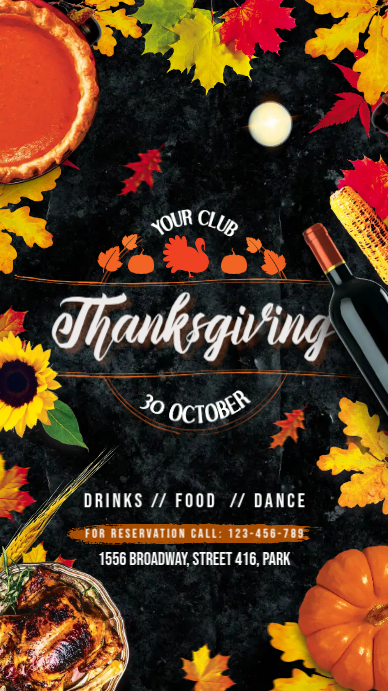 Copy of Thanksgiving | PosterMyWall