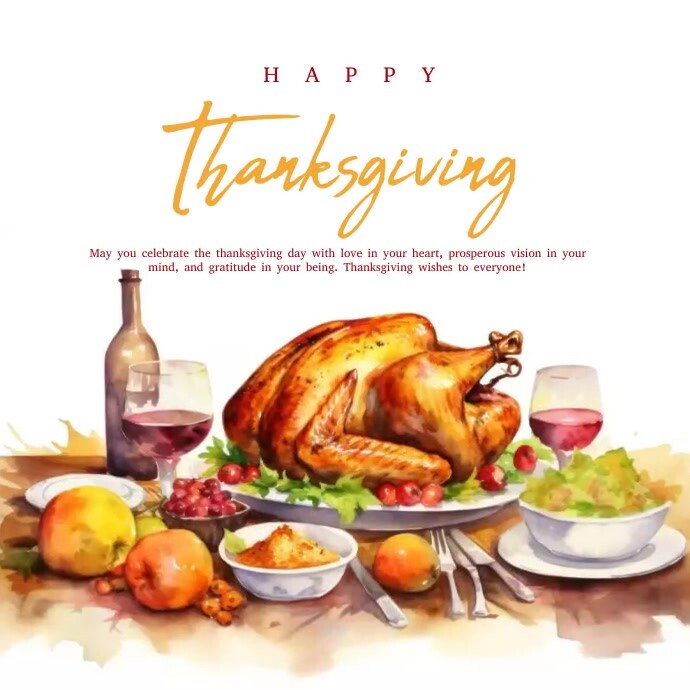 Thanksgiving Template | PosterMyWall