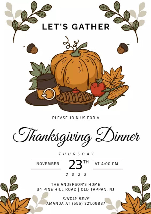 thanksgiving Template | PosterMyWall