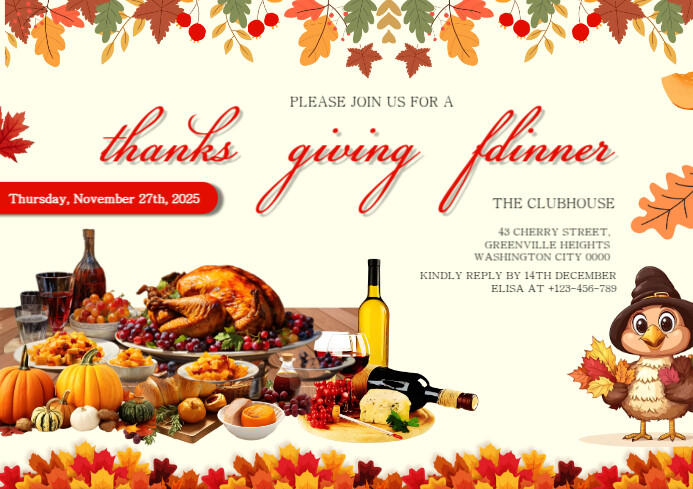 thanksgiving Template | PosterMyWall