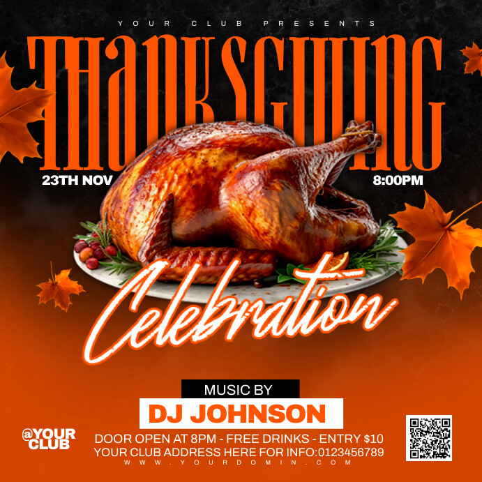 Thanksgiving Template | PosterMyWall