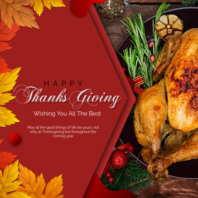 Thanksgiving Template | PosterMyWall