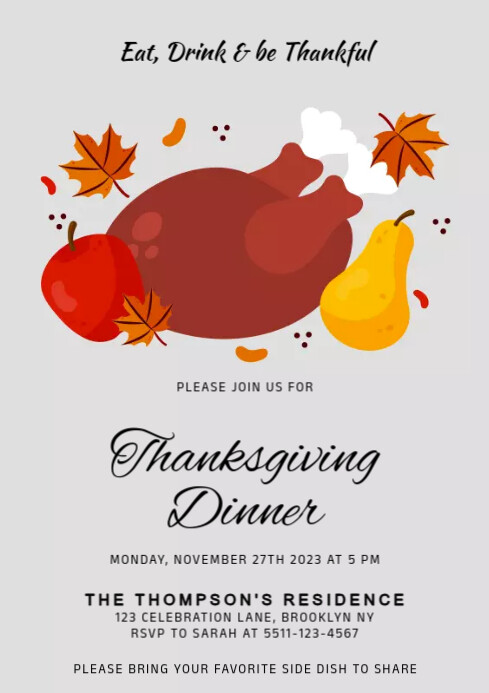 thanksgiving Template | PosterMyWall