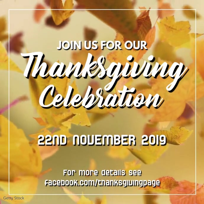 Plantilla de Thanksgiving | PosterMyWall