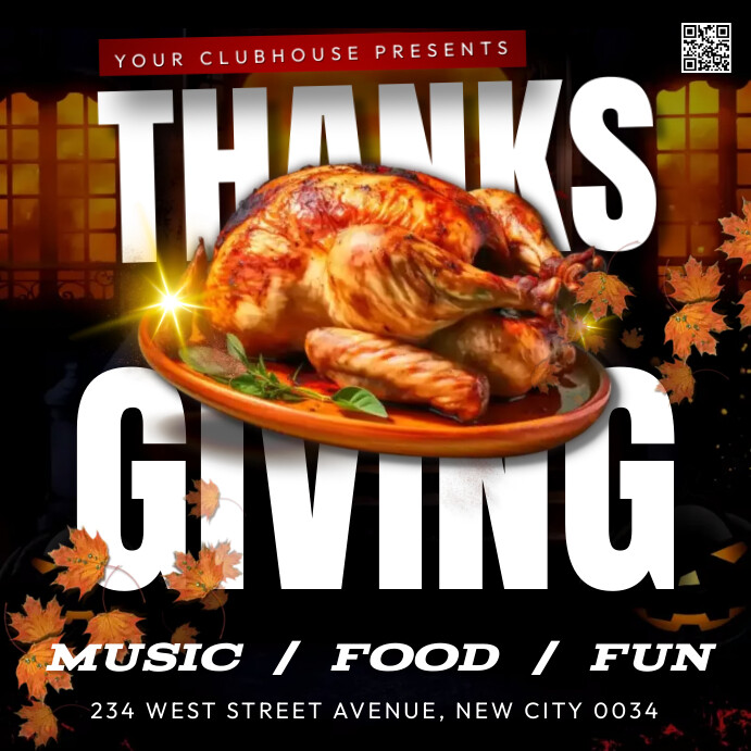 Plantilla de THANKSGIVING | PosterMyWall