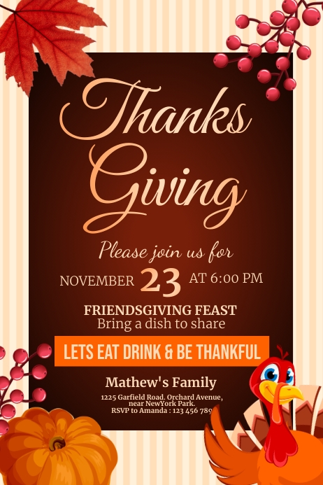 thanksgiving Template | PosterMyWall