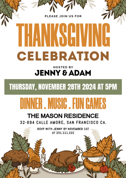 thanksgiving Template | PosterMyWall