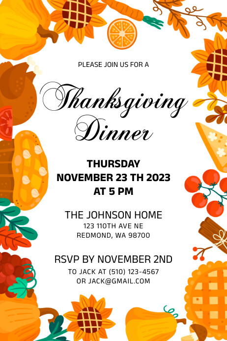 thanksgiving Template | PosterMyWall