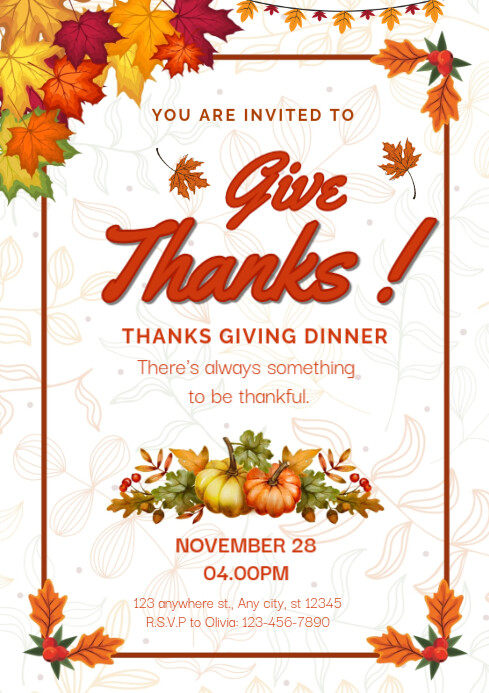 thanksgiving Template | PosterMyWall