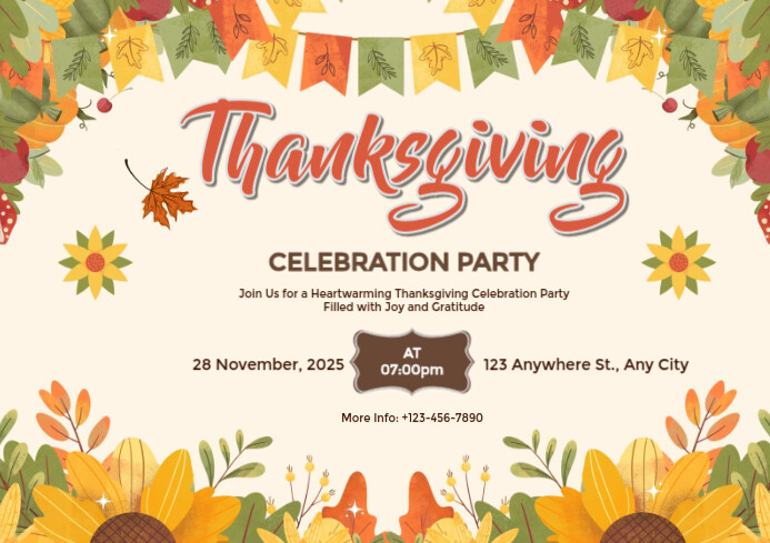 thanksgiving Template | PosterMyWall