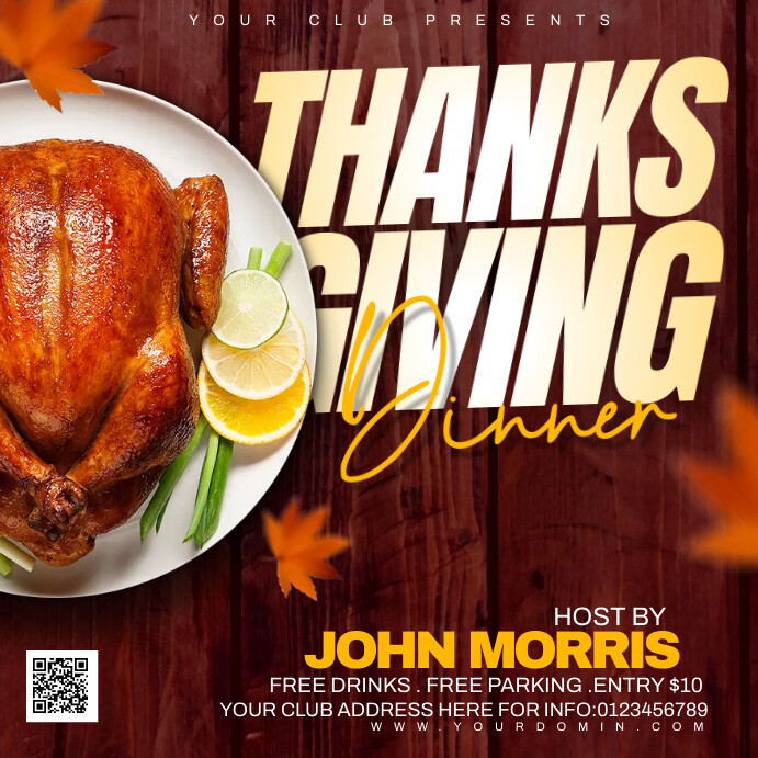 Thanksgiving Template | PosterMyWall