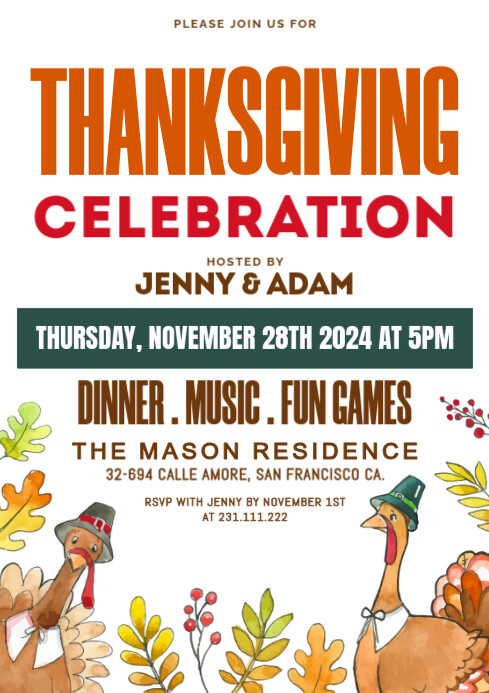 Copy of thanksgiving | PosterMyWall