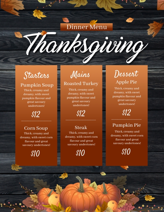 Copy of Thanksgiving | PosterMyWall
