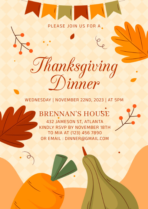 Plantilla de thanksgiving | PosterMyWall