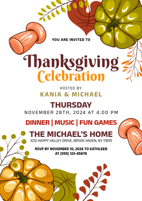 thanksgiving Template | PosterMyWall