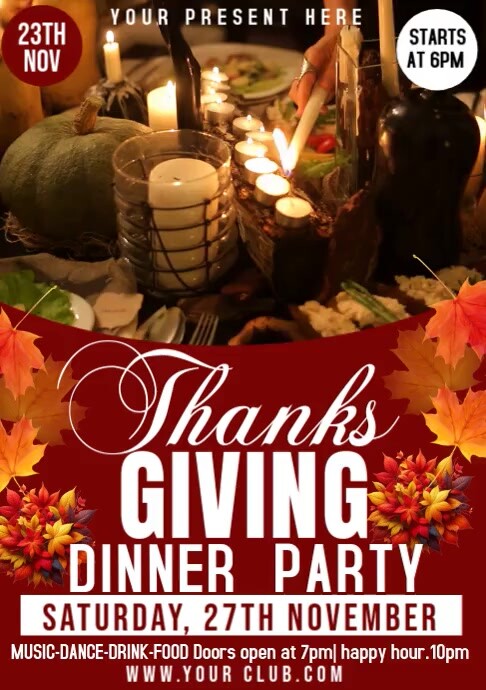 thanksgiving Template | PosterMyWall
