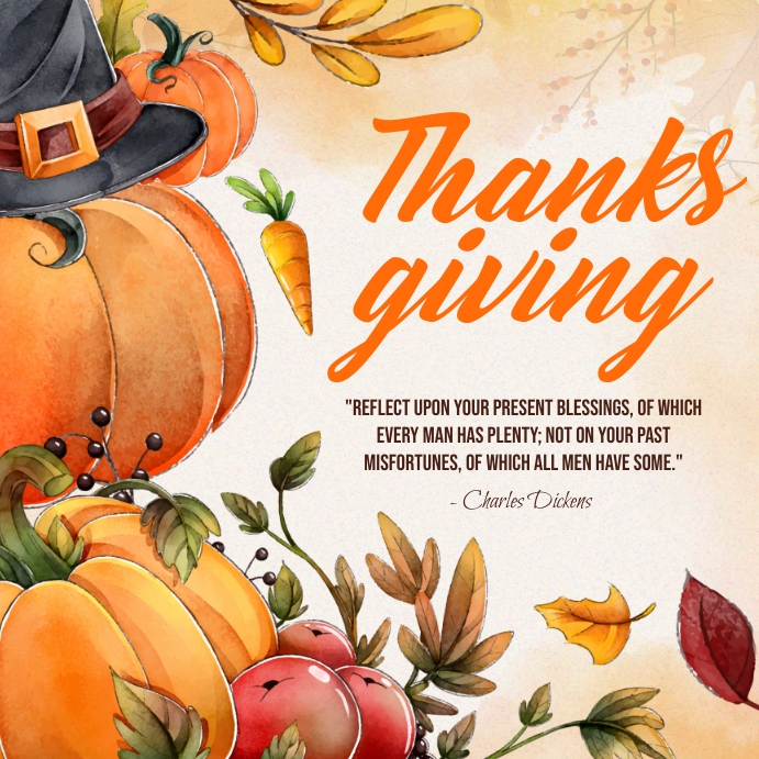 Thanksgiving Template | PosterMyWall