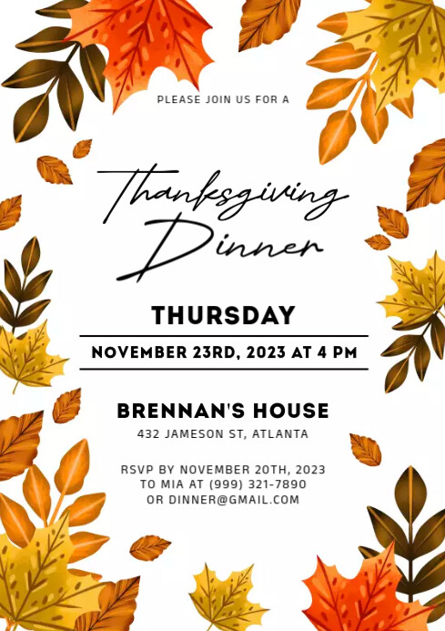 thanksgiving Template | PosterMyWall