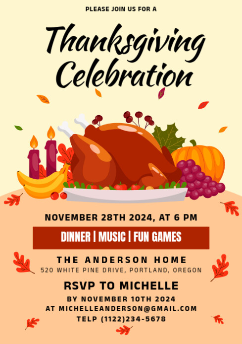 thanksgiving Template | PosterMyWall