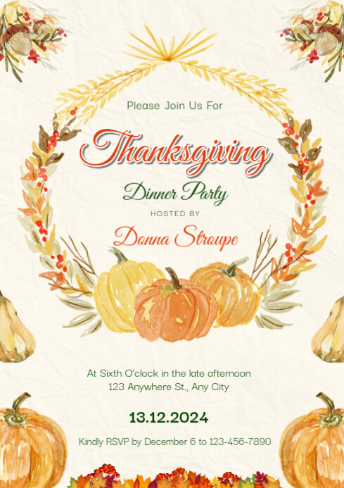 thanksgiving Template | PosterMyWall