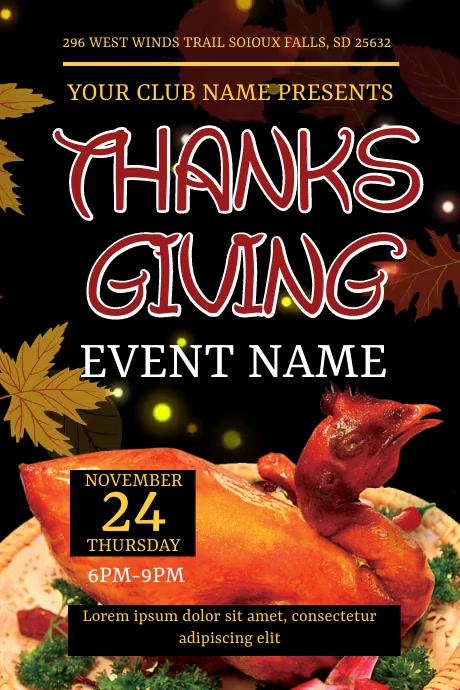 thanksgiving Template | PosterMyWall