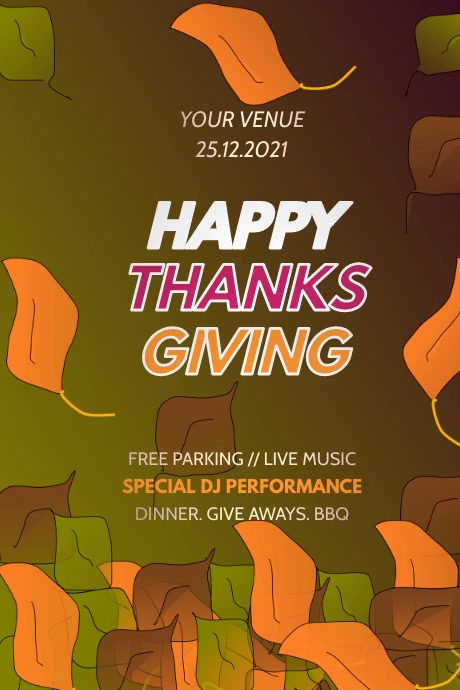 Thanksgiving Template | PosterMyWall