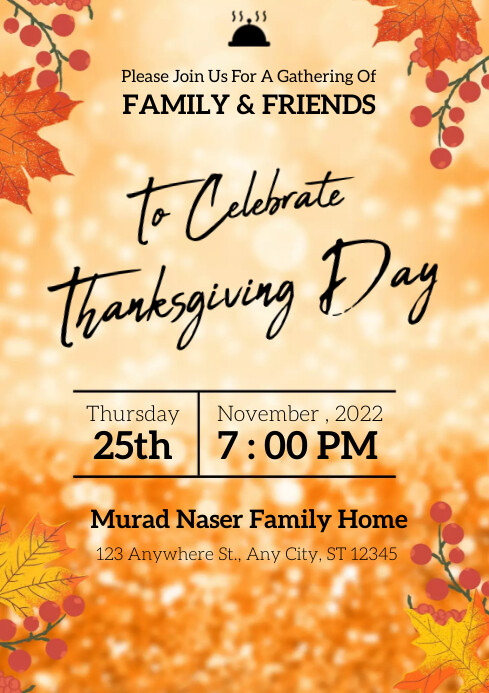 thanksgiving Template | PosterMyWall