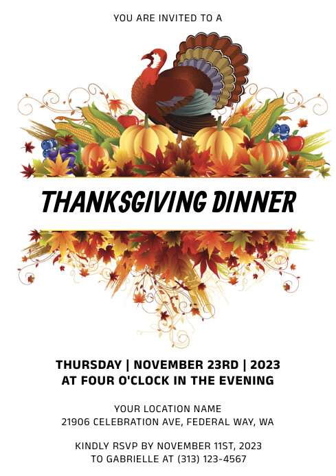 thanksgiving Template | PosterMyWall