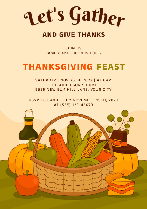 thanksgiving Template | PosterMyWall