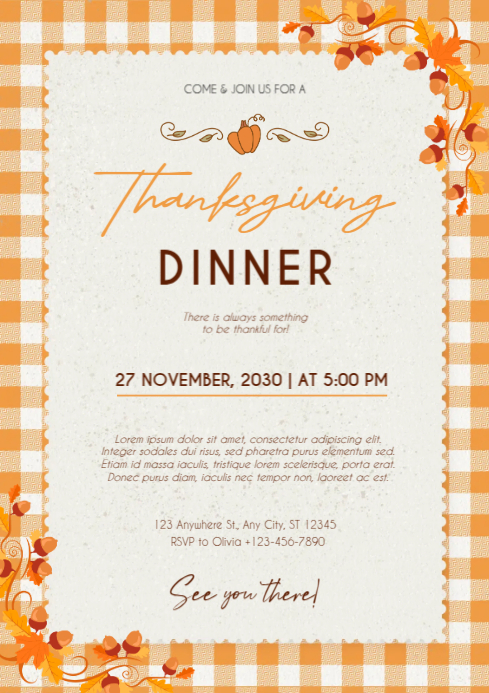 thanksgiving Template | PosterMyWall