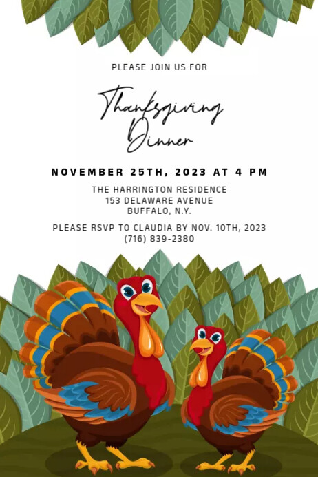 thanksgiving Template | PosterMyWall