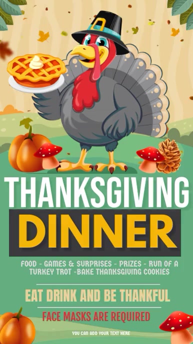 thanksgiving dinner Template | PosterMyWall