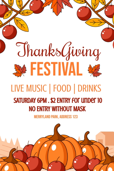 thanksgiving dinner Template | PosterMyWall