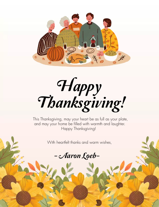 Plantilla de THANKSGIVING DINNER FLYERS | PosterMyWall