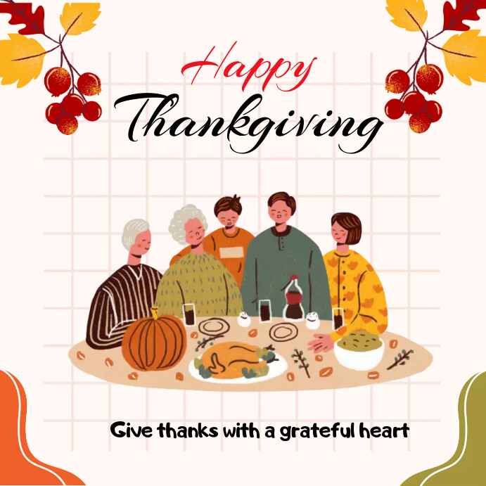 THANKSGIVING DINNER FLYERS Template | PosterMyWall