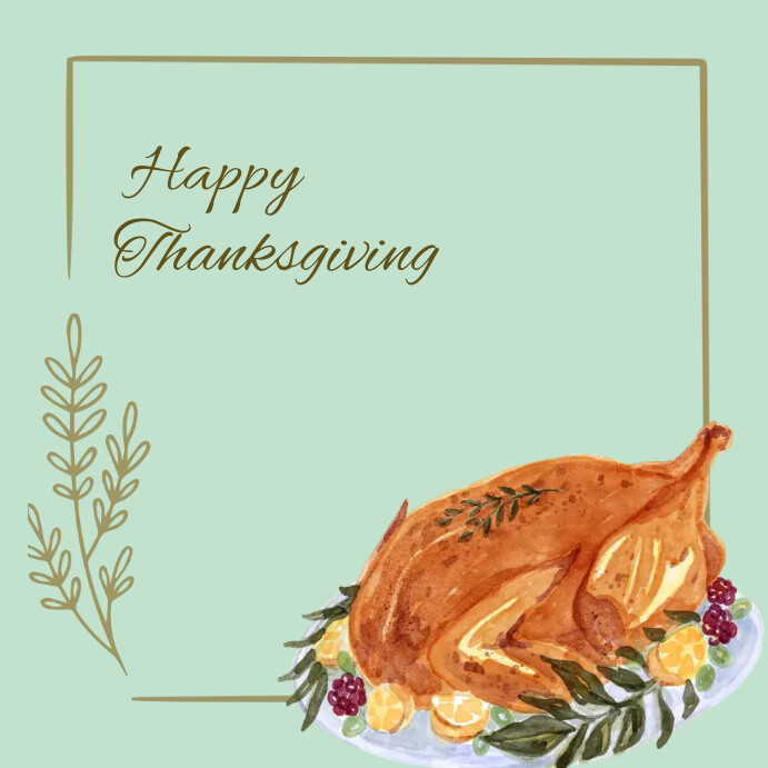 THANKSGIVING DINNER FLYERS Template | PosterMyWall