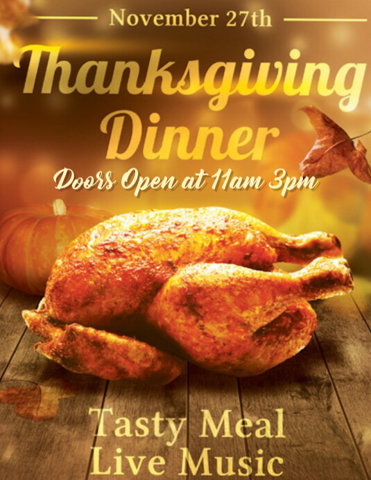 Copy of Thanksgiving Dinner | PosterMyWall