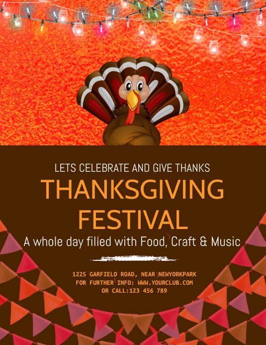 Thanksgiving Festival event Template | PosterMyWall