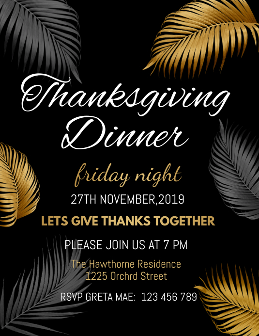 thanksgiving flyer, thanksgiving sale, turkey Template | PosterMyWall