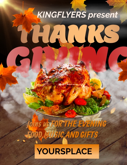 Thanksgiving flyers template | PosterMyWall