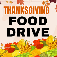 Thanksgiving food drive design template | PosterMyWall