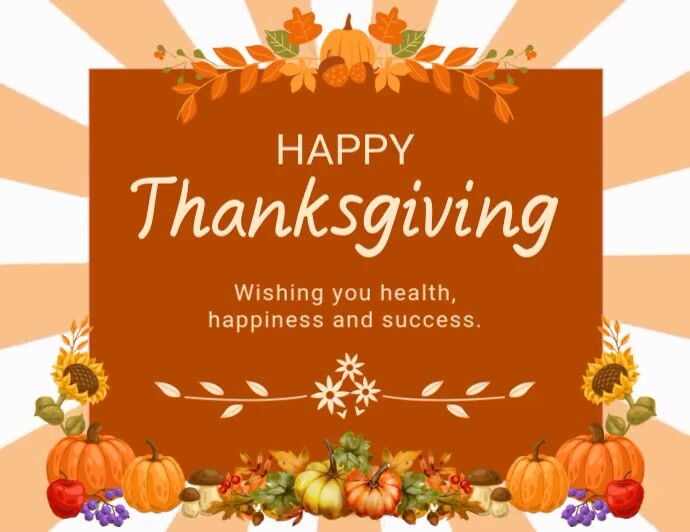 Thanksgiving Greeting Card Template | PosterMyWall