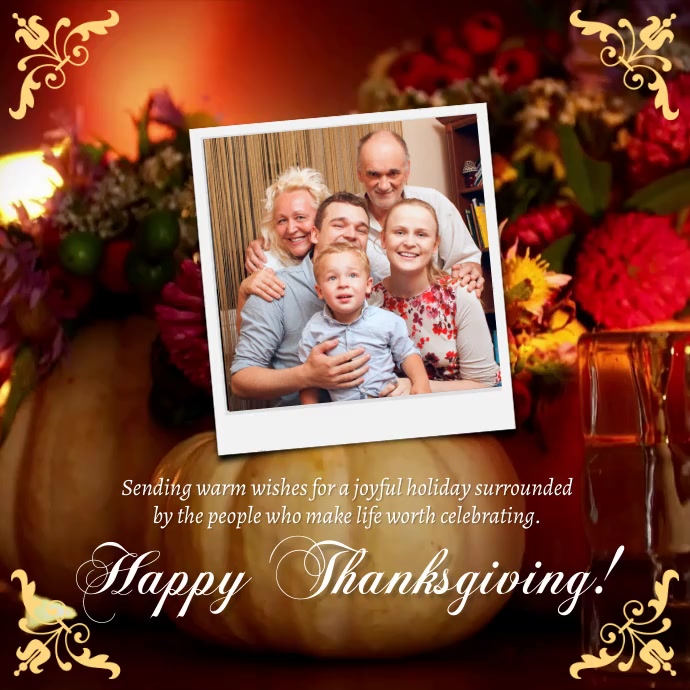 Thanksgiving Greeting Template | PosterMyWall