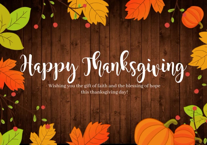 Thanksgiving Greeting Template | PosterMyWall