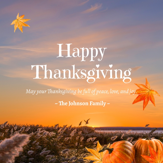 Thanksgiving Greeting Template | PosterMyWall