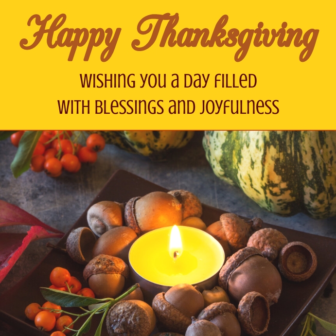 thanksgiving greetings Template | PosterMyWall