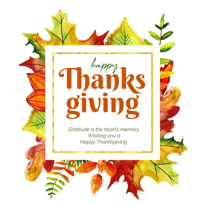 Thanksgiving greetings Template | PosterMyWall