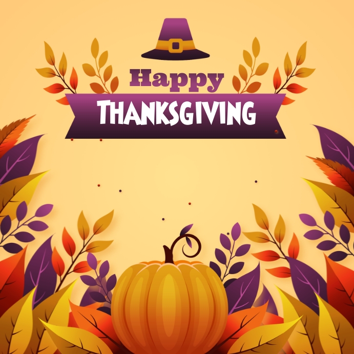 Thanksgiving Instagram Post Template | PosterMyWall